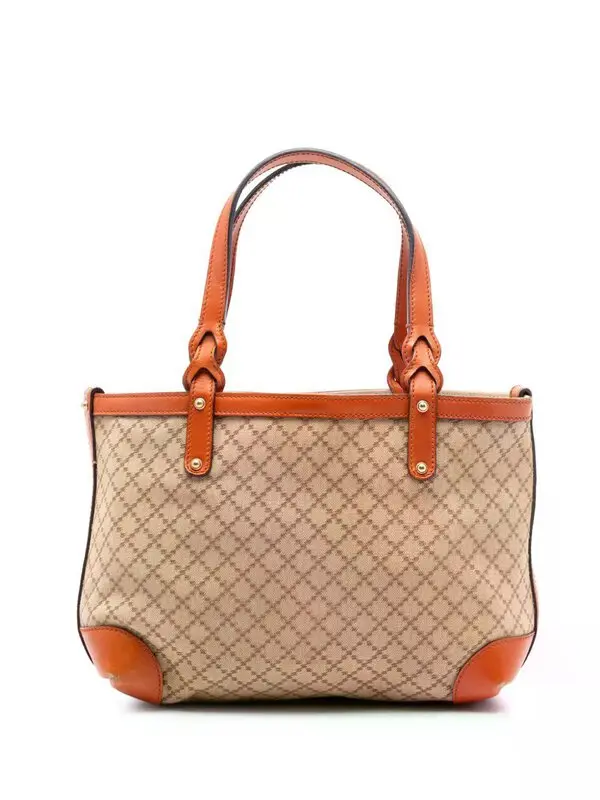 Gucci Diamante Canvas Craft Tote Bag