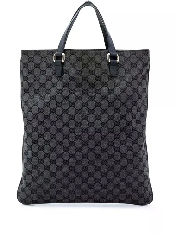 Gucci Gg Canvas Tote Bag - Grey