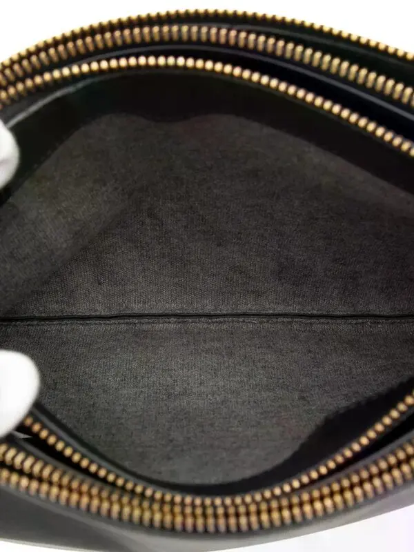 Celine Lambskin Leather Trio Crossbody Bag - Black