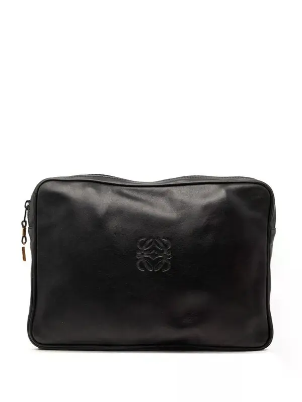Loewe Leather Anagram Clutch Bag