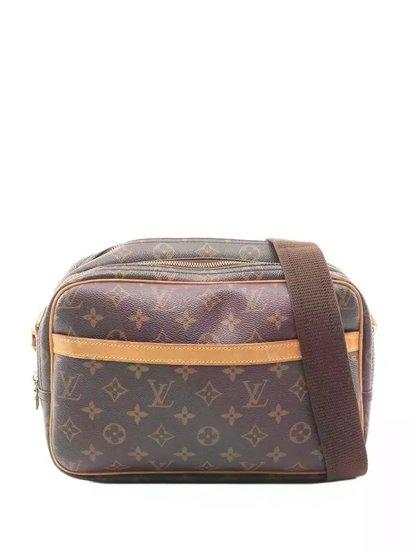LOUIS VUITTON Monogram Reporter Pm Crossbody Bag - Brown