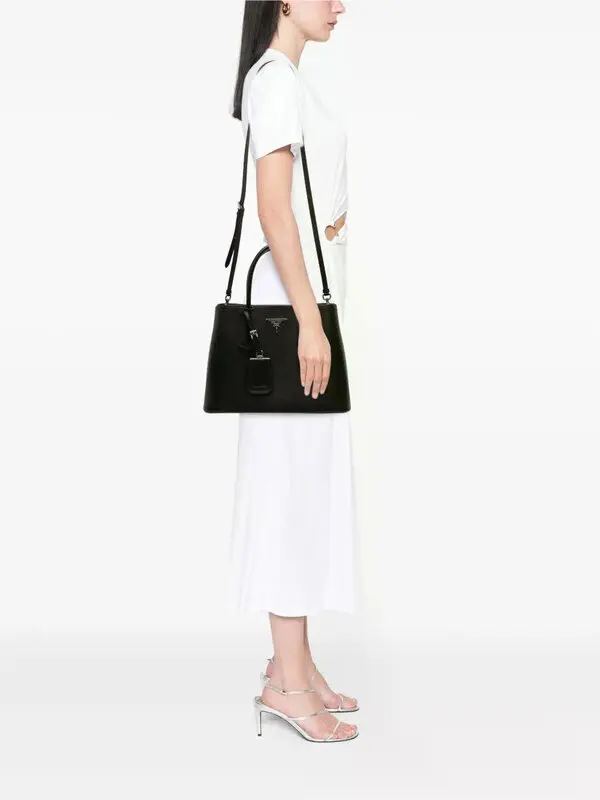 Prada Saffiano Cuir Double Handle Satchel