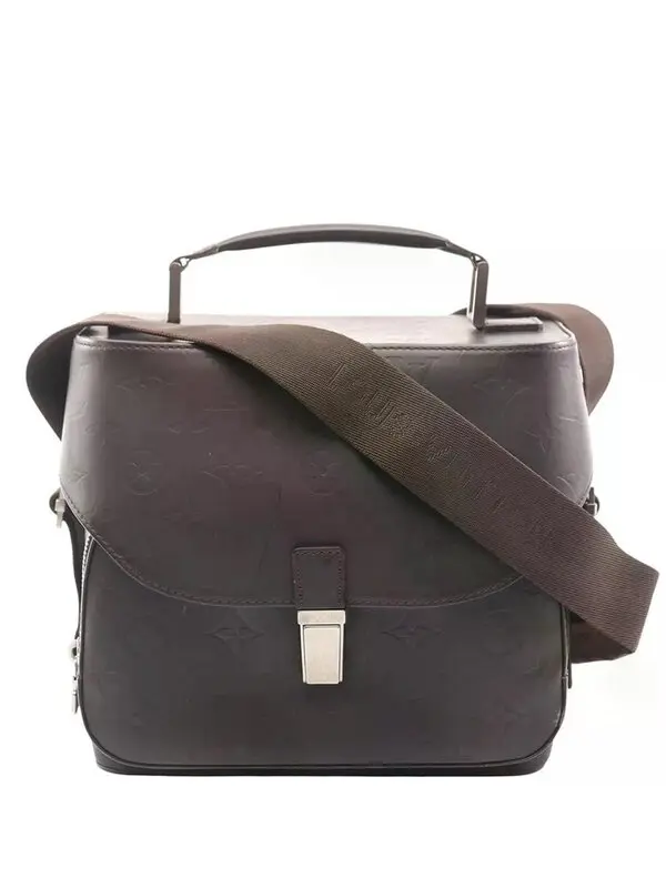 LOUIS VUITTON Monogram Glace Charly Satchel