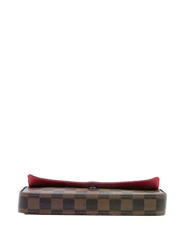 LOUIS VUITTON Damier Ebene Pochette Felicie Crossbody Bag - Brown