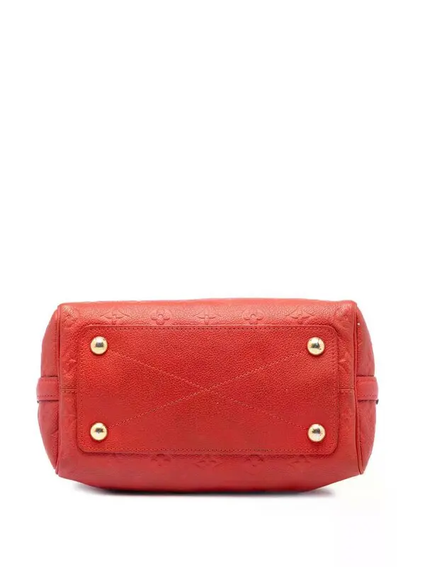 LOUIS VUITTON Monogram Empreinte Speedy Bandouliere 25 Satchel - Red