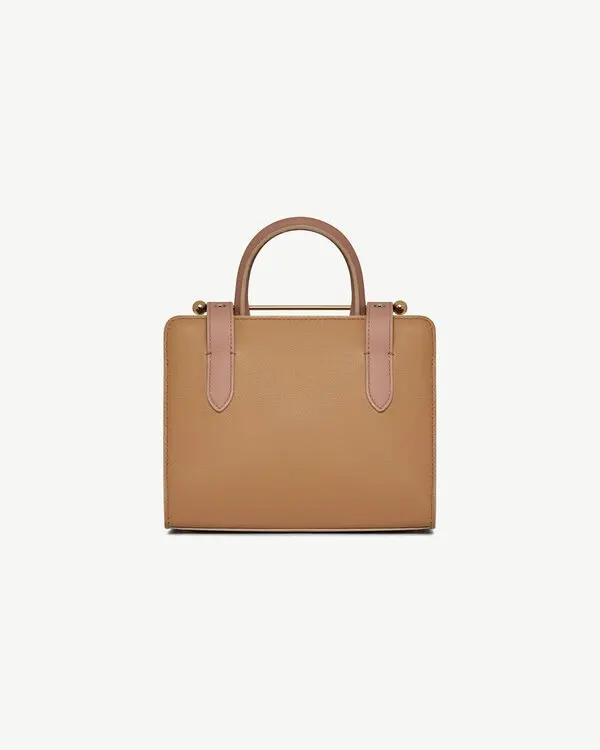 Strathberry Tote With Top Handle And Chain Strap - Neutral