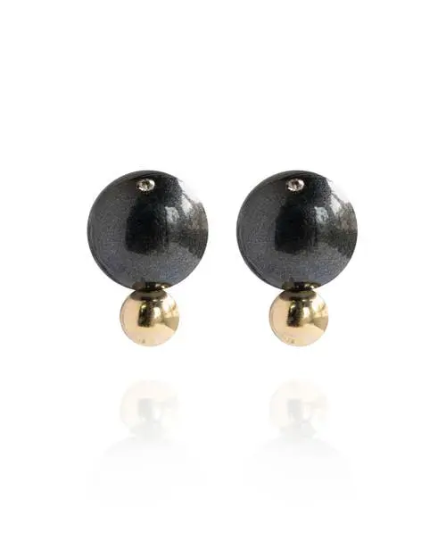 SAULE LABEL Lumi Earrings - Phantom Black