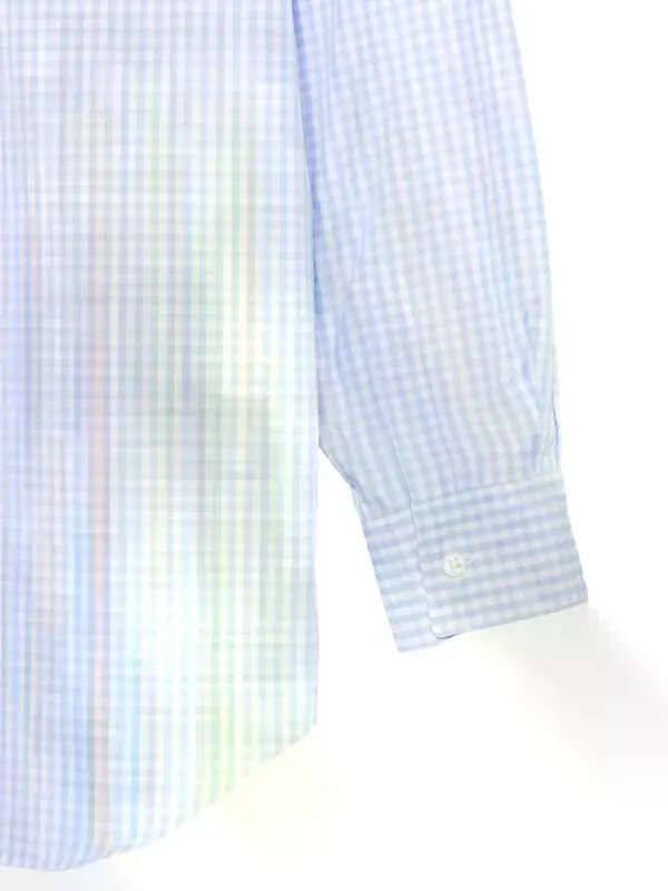 Comme Des Garçons Checked Long-sleeve Shirt - Blue