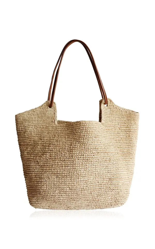 BEMBIEN Amaya Raffia And Leather Tote