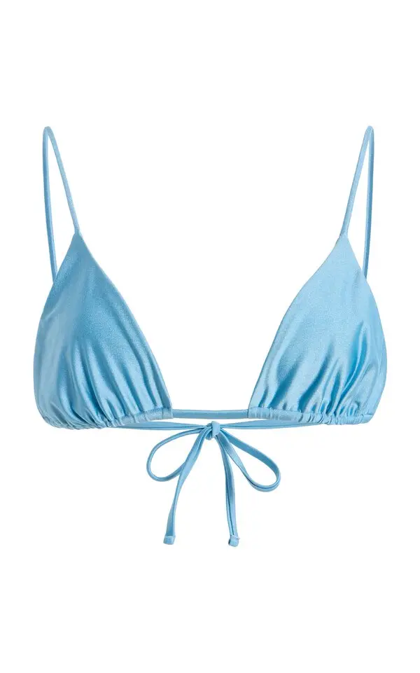 Jade Swim Via Triangle Bikini Top - Blue