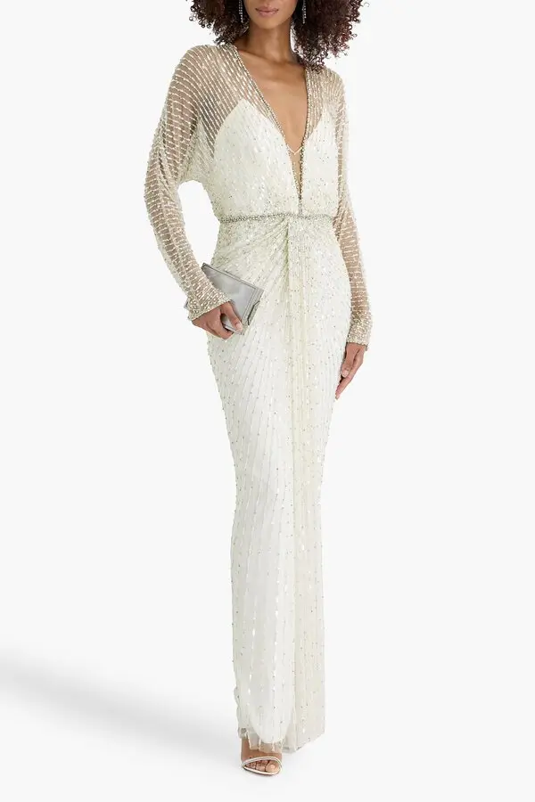 Jenny Packham Nina Embellished Tulle Gown