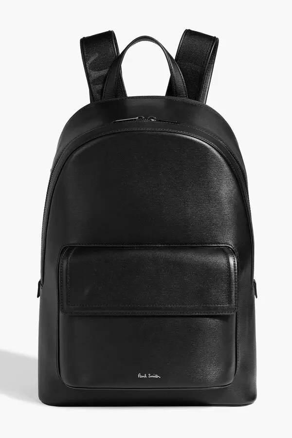 Paul Smith Leather Backpack - Black