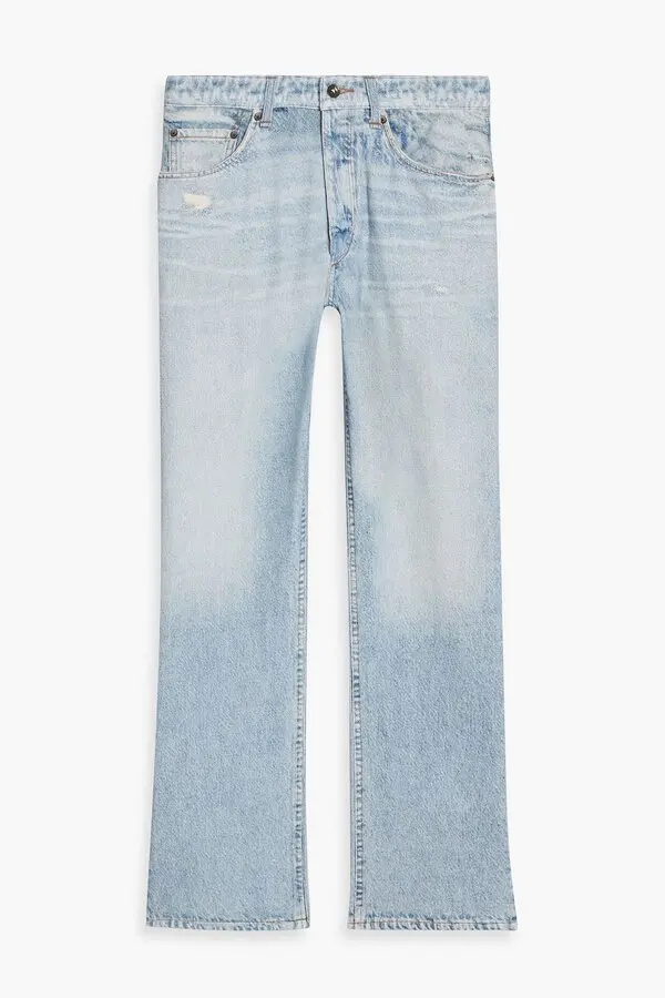 Rag & Bone Miramar Denimeffect Cottonterry Sweatpants - Light Blue