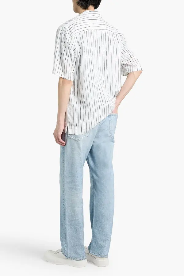 Rag & Bone Miramar Denim Effect Cotton-terry Sweatpants