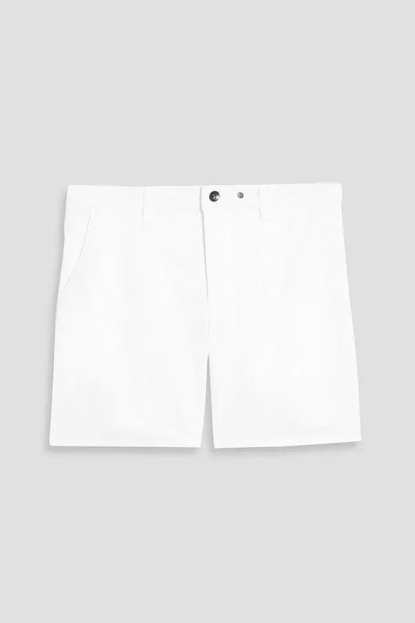 Rag & Bone Cotton Blend Chino Shorts - White
