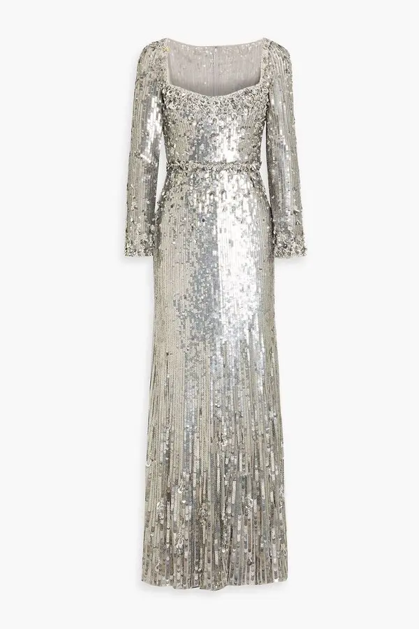 Jenny Packham Kestra Embellished Tulle Gown