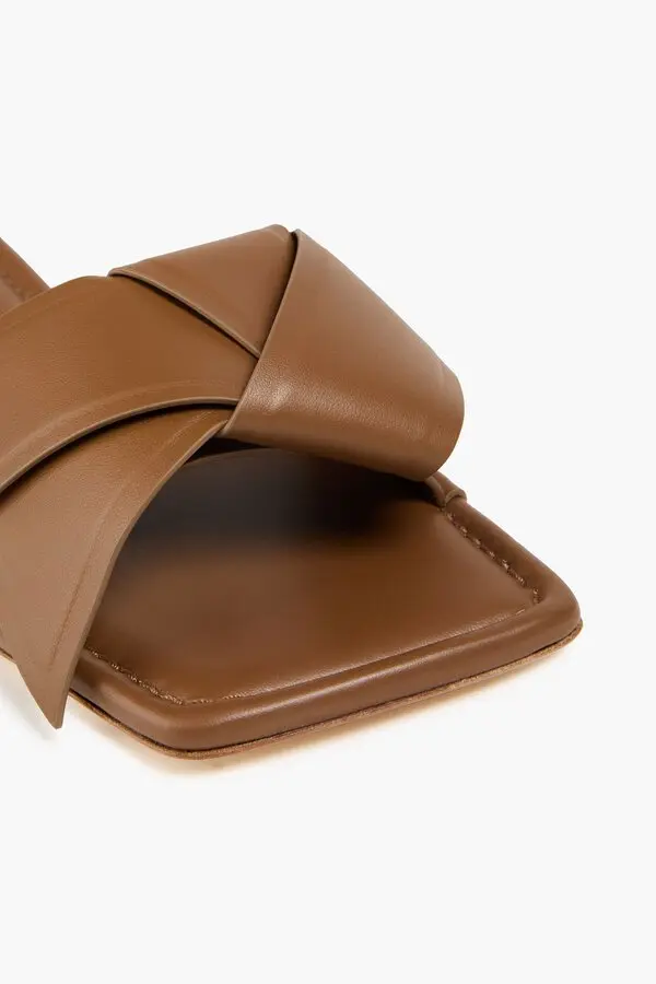 Acne Studios Knotted Leather Slides