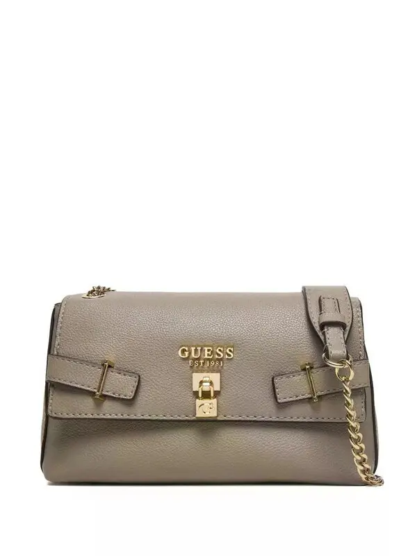 Guess Padlock-embellished Satchel Bag - Neutrals