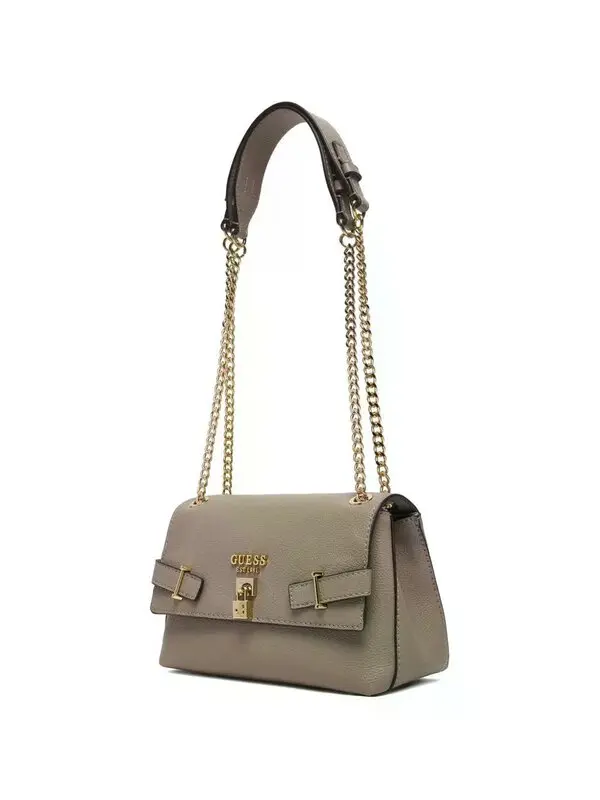 Guess Padlock-embellished Satchel Bag - Neutrals