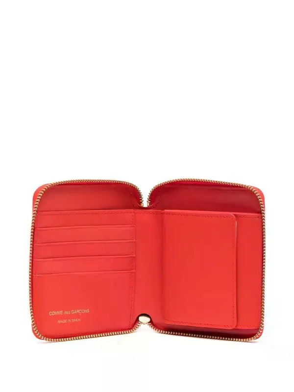 Comme Des Garçons All-around Zip Fastening Wallet - Orange