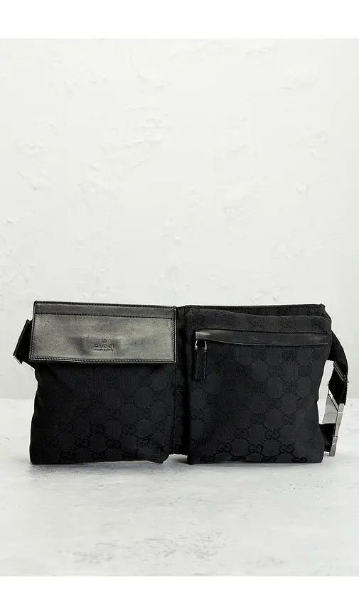 Undefined Gucci Double Pocket Belt Bag In Gg Canvas