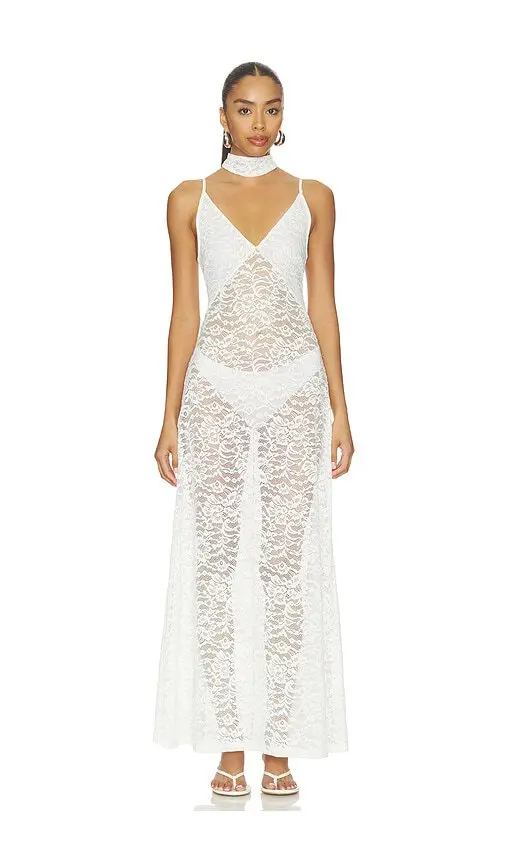 AWAY THAT DAY X Gigi & Olive Forte Dei Marmi Lace Maxi Dress - Bridal White