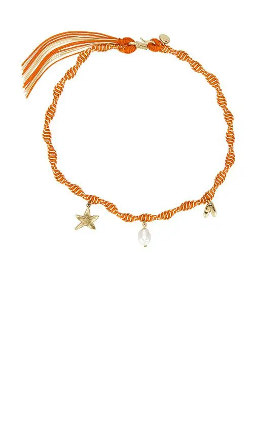 ALEMAIS Calypso Macrame Charm Necklace - Multi