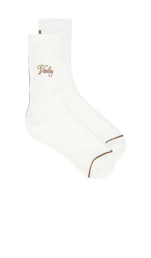 Varley Light Rib Sock - Snow White