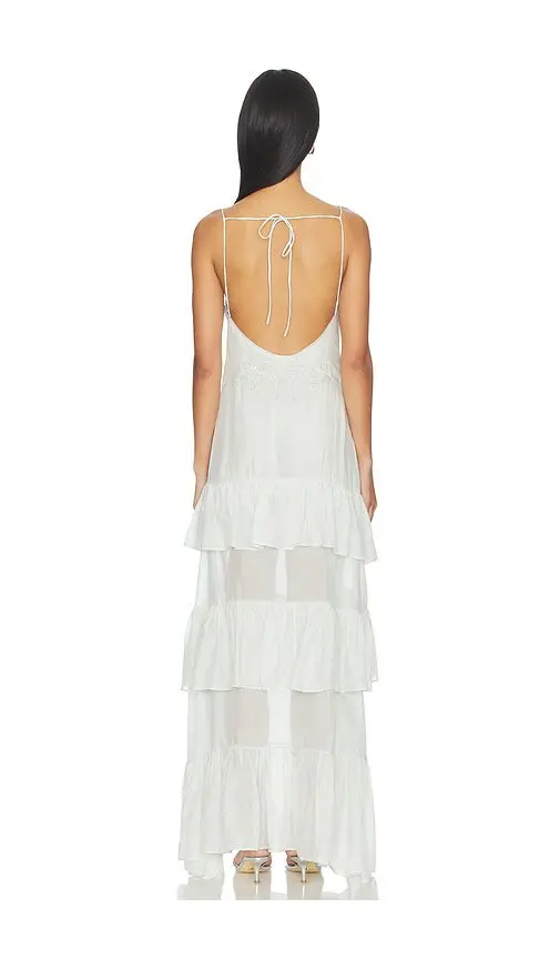 For Love & Lemons Bayview Bow Maxi Dress
