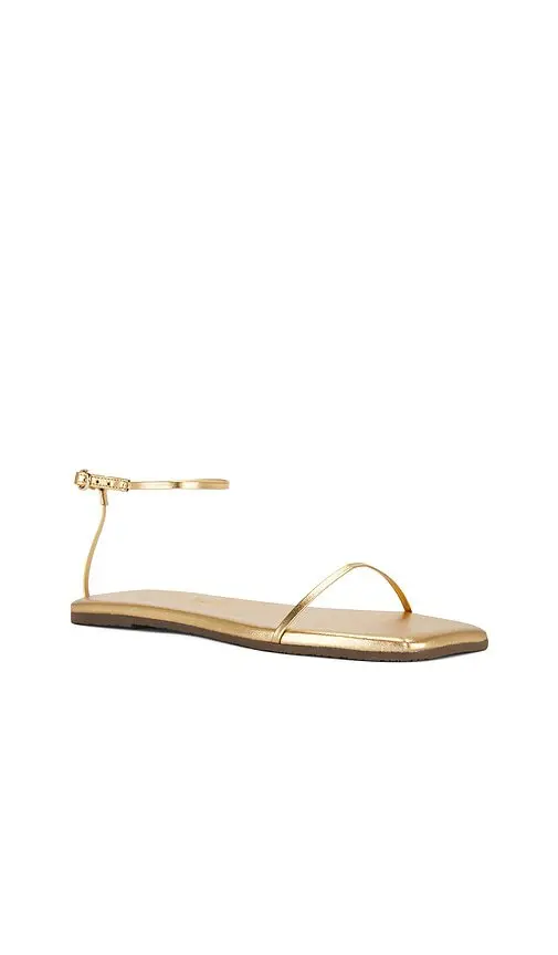 Tkees Twiggy Sandal In Metallic Gold