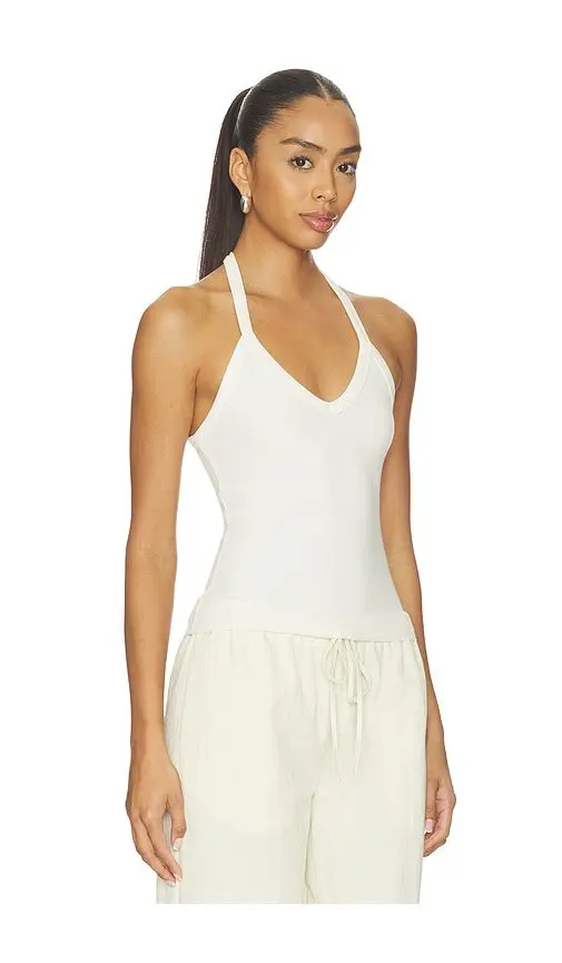 Eterne V-neck Racerback Tank - Cream