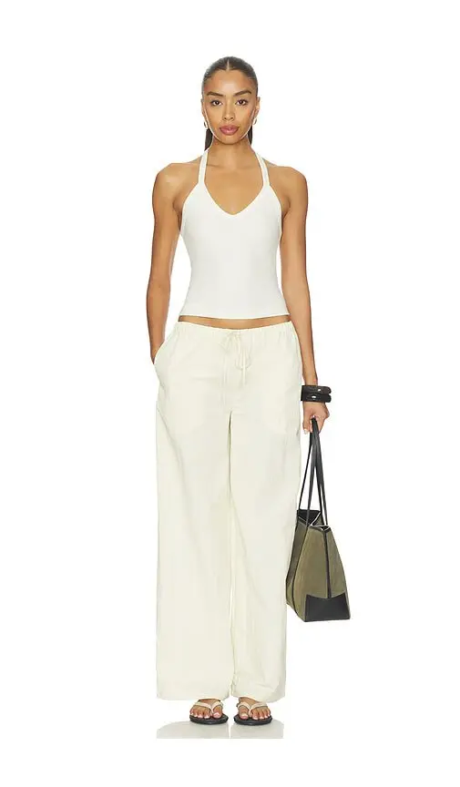 Eterne V-neck Racerback Tank - Cream