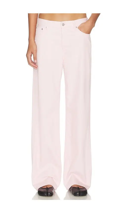 Still Here Everyday Wide Leg Jeans - Pink
