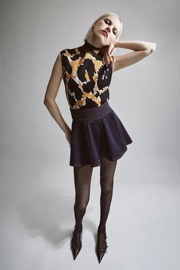 Bardot Aruba Denim Mini Skirt
