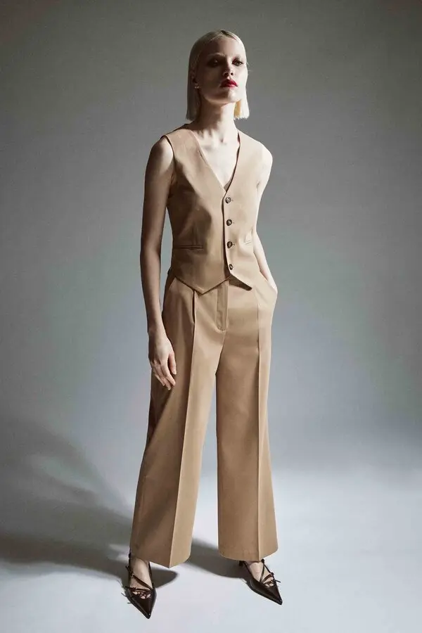 Bardot Mayve Pant Tailored Mid Rise Flare Trousers
