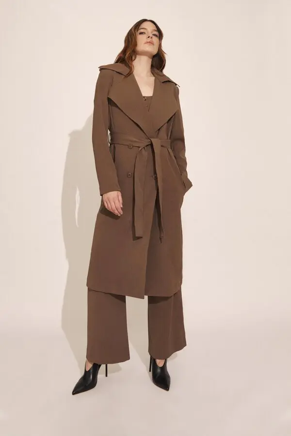 Bardot Kira Trench Coat - Brown