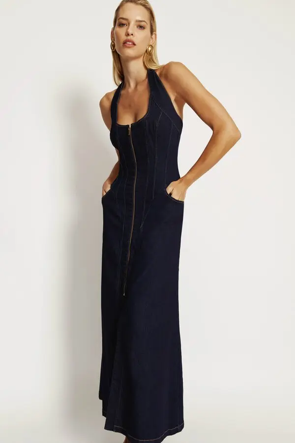 Bardot Martel Denim Midi Dress