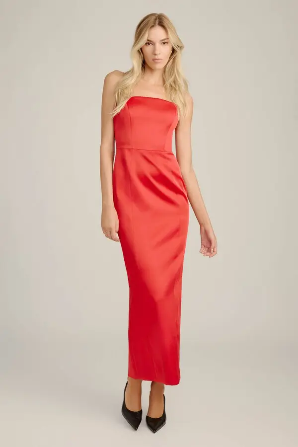 Bardot Lucille Satin Maxi Dress