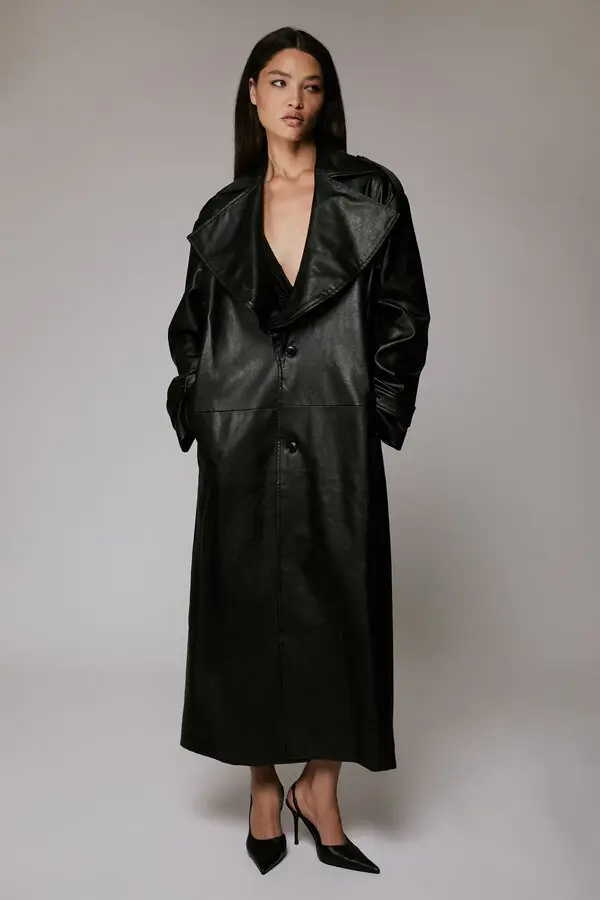 Bardot Reilia Vegan Leather Coat