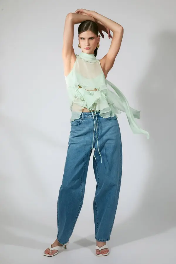 Bardot Cynthia Ruffle Blouse