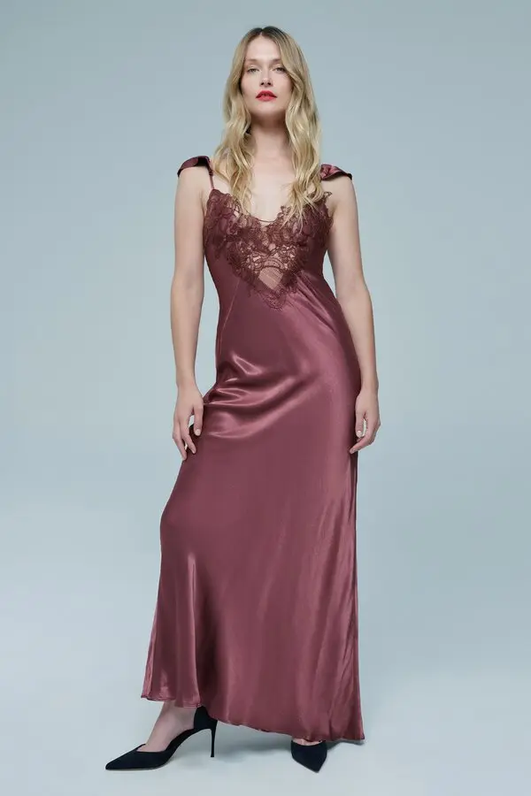 Bardot Ivy Lace Detail Maxi Dress
