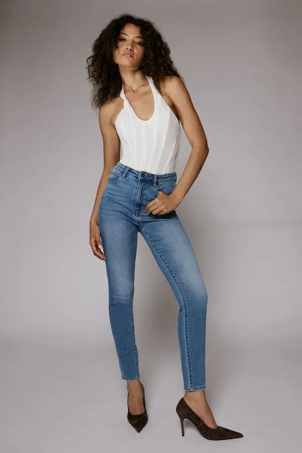 Bardot Khloe High Rise Skinny Jeans - Dark Denim