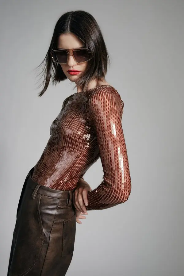 Bardot Brenna Sequin Bodysuit