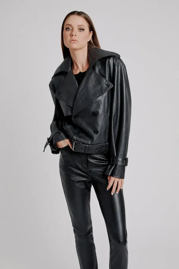 Bardot Double Breasted Biker Jacket