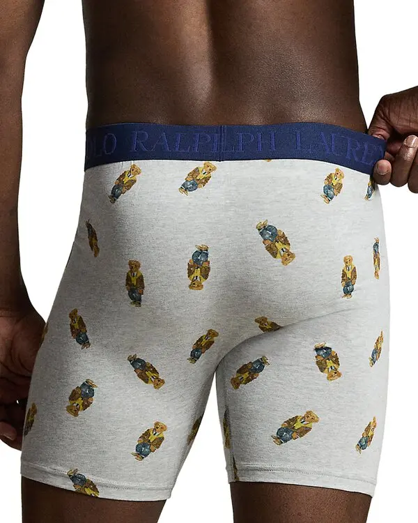 Polo Ralph Lauren Logo Bear Boxer Briefs, Pack Of 3 - Bear Print
