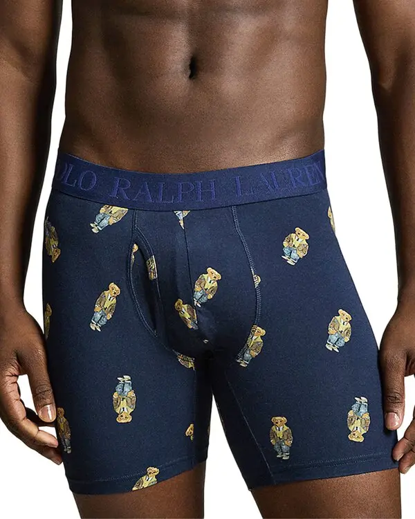 Polo Ralph Lauren Logo Bear Boxer Briefs, Pack Of 3 - Bear Print