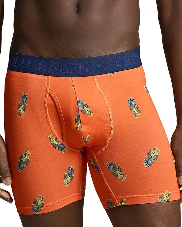 Polo Ralph Lauren Logo Bear Boxer Briefs, Pack Of 3 - Bear Print