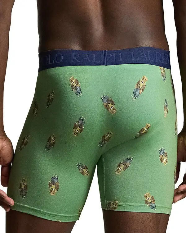 Polo Ralph Lauren Logo Bear Boxer Briefs, Pack Of 3 - Og-hvbear/
