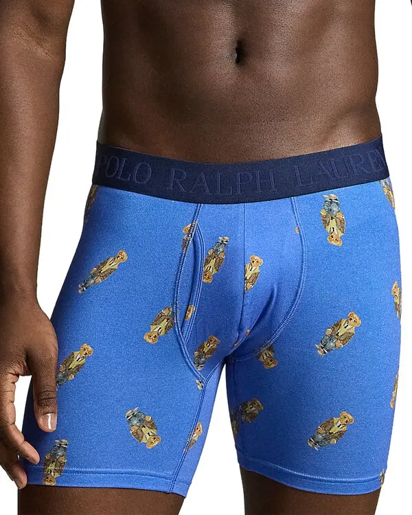 Polo Ralph Lauren Logo Bear Boxer Briefs, Pack Of 3 - Og-hvbear/