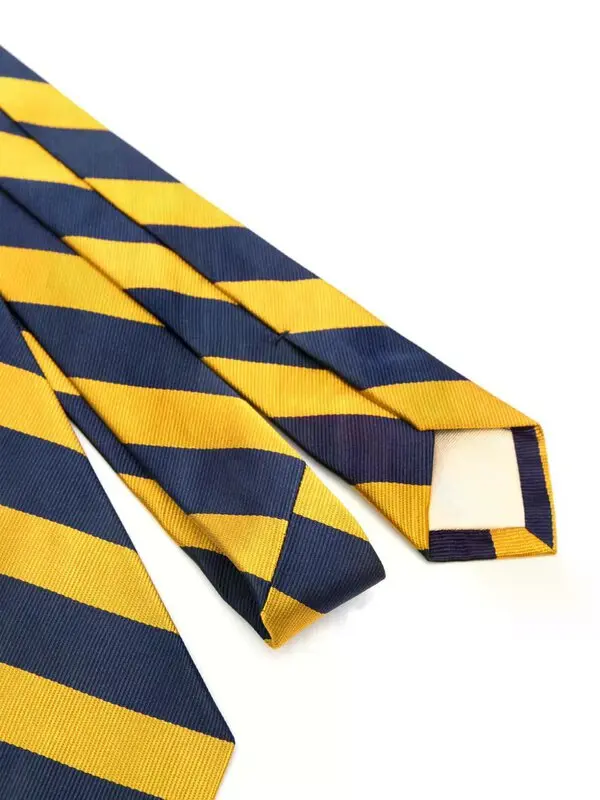 Polo Ralph Lauren Striped Silk Neck Tie - Yellow